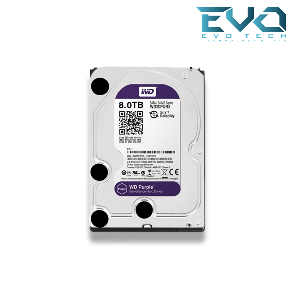 Hard Drive WD Purple PC Desktop 8TB - Evo Tech - ايفو تك