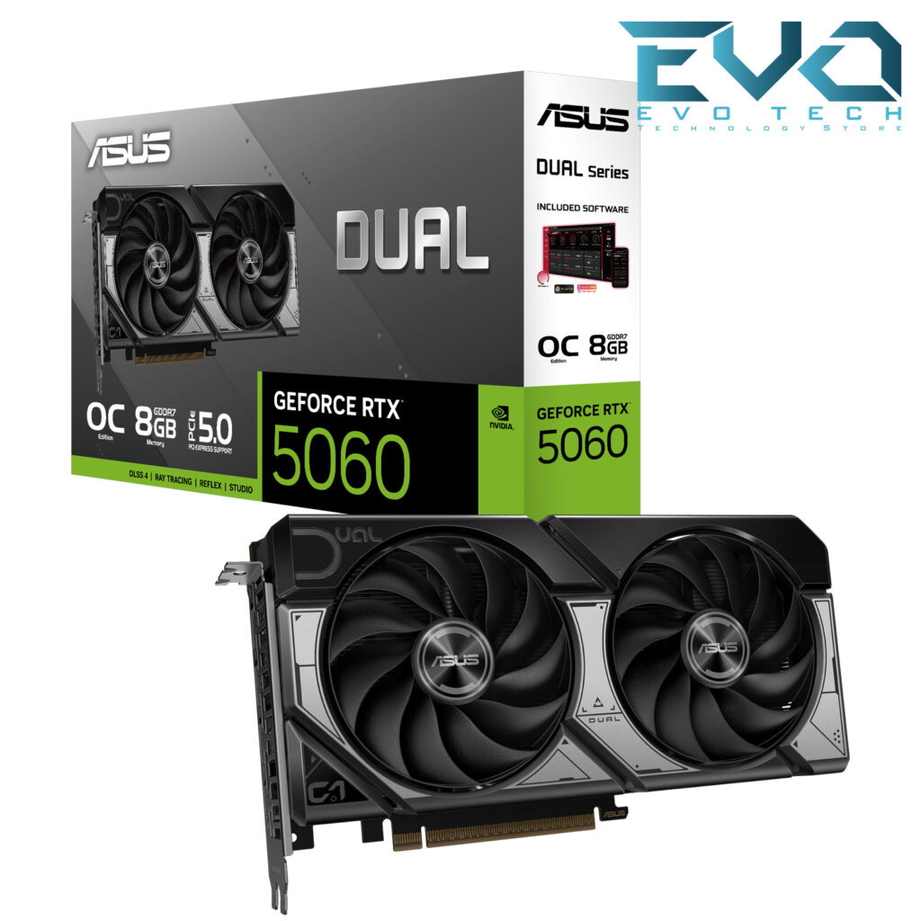 ASUS Dual GeForce RTX 5060 8GB GDDR7 OC Edition Graphic Card - Evo Tech ...